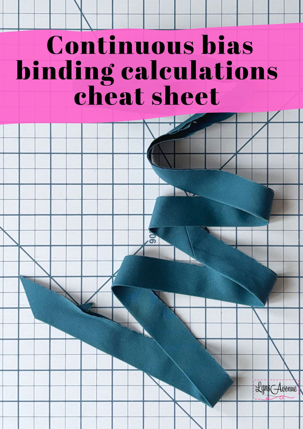 Continuous Bias Binding Calculations and Pictorial Printable – LynsAvenue